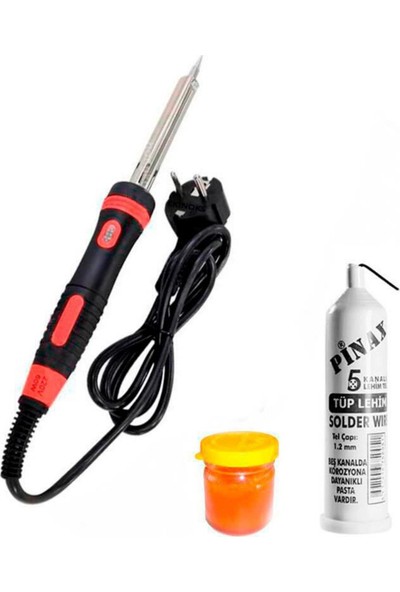 Realfoni 60 W Profesyonel Lehim Makinesi Kalem Havya+ Leyim Teli+ Pasta Realfoni 60 W Profesyonel Lehim Makinesi Kalem Havya+ Leyim Teli+ Pasta