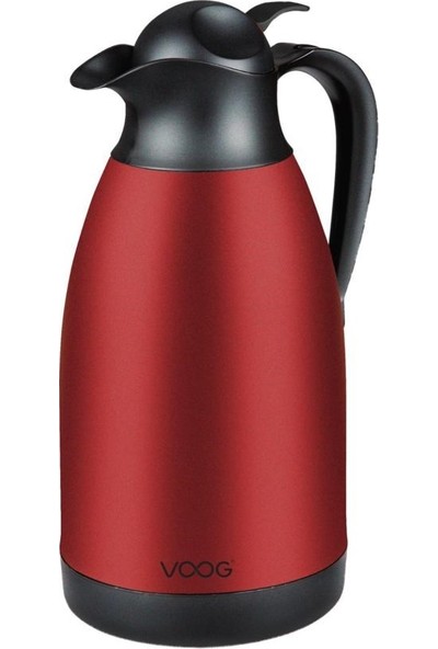 Voog Proto 2 Litre Paslanmaz Çelik Termos Kırmızı Voog Proto 2 Litre Paslanmaz Çelik Termos Kırmızı