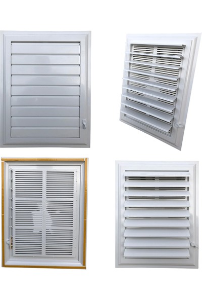 Panjurmatix Beyaz Plastik Menfez Banyo Wc Havalandırma Menfezi 45X55 cm Panjurmatix Beyaz Plastik Menfez Banyo Wc Havalandırma Menfezi 45X55 cm