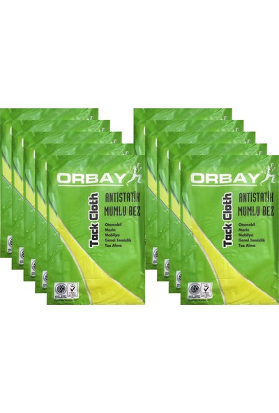 Orbay Antistatik Mumlu Bez Boya Öncesi Temizlik Bezi 10 Adet Orbay Antistatik Mumlu Bez Boya Öncesi Temizlik Bezi 10 Adet