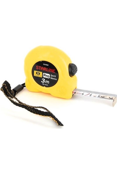 Starline 3G48W 16 mm Profesyonel Şerit Metre 3 mt Starline 3G48W 16 mm Profesyonel Şerit Metre 3 mt