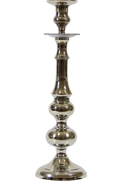 dekorsende	 Nikel Bakır Tekli Şamdan