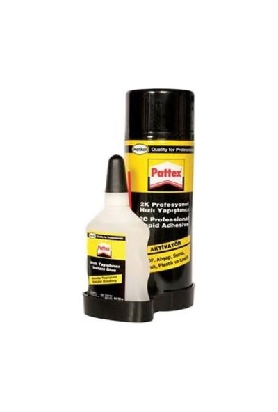 Pattex 2k Profesyonel Hızlı Yapıştırıcı Set 400ML + 100GR Pattex 2k Profesyonel Hızlı Yapıştırıcı Set 400ML + 100GR