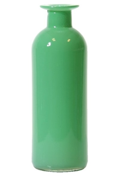 Dekorsende Pastel Cam Vazo Ince Yeşil