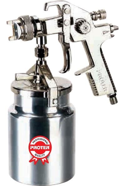 Proter PRAB17S Alttan Depolu Boya Tabancası 1000 ml 1.7 mm Proter PRAB17S Alttan Depolu Boya Tabancası 1000 ml 1.7 mm