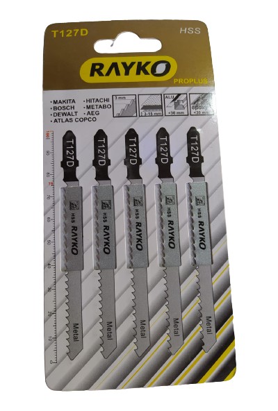 Rayko T127D Dekupaj Testere Bıçağı 5'li Rayko T127D Dekupaj Testere Bıçağı 5'li