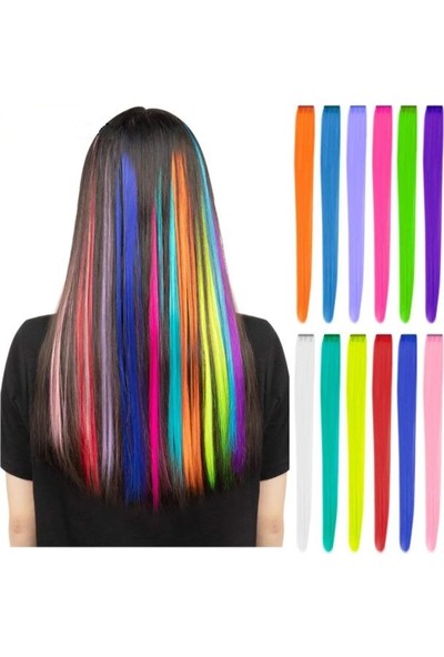 Gaman Renkli Saç Tak Çıkar Çıt Çıt Yeşil