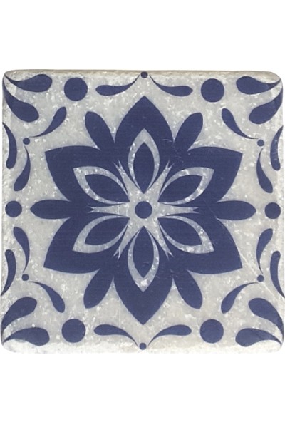 Bubigo Desenli Mermer Bardak Altlığı | MRBL-2020123 | 4’lü