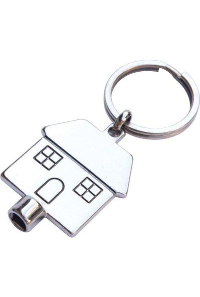 Trend Hediyelik Ev Şeklinde Metal Purjör Anahtarlık Trend Hediyelik Ev Şeklinde Metal Purjör Anahtarlık