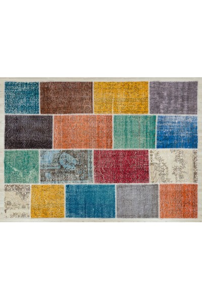 Sempati Halı Eşsiz Anadolu Patchwork Halı 170 x 240 cm 5483 Sempati Halı Eşsiz Anadolu Patchwork Halı 170 x 240 cm 5483
