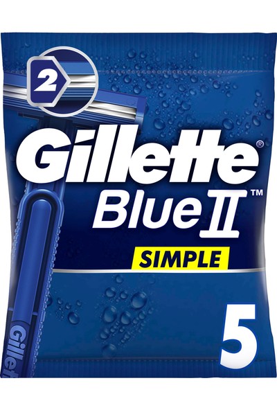 Gillette Blue2 Simple Kullan At Tıraş Bıçağı 5'li Gillette Blue2 Simple Kullan At Tıraş Bıçağı 5'li