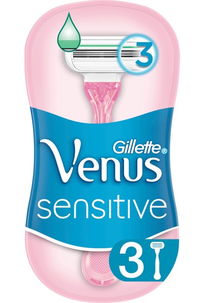 Gillette Venus Sensitive Kullan At Kadın Tıraş Bıçağı 3’lü Gillette Venus Sensitive Kullan At Kadın Tıraş Bıçağı 3’lü