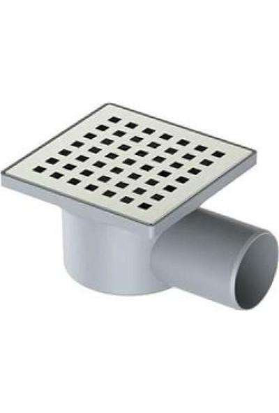 Çetinkaya Üstü Krom Yer Süzgeci 10*10 50 (Yandan Çıkışlı)