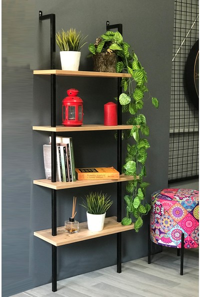 Avm Park 4 Raflı Metal Kitaplık Çok Amaçlı Raf Atlantik Çam Avm Park 4 Raflı Metal Kitaplık Çok Amaçlı Raf Atlantik Çam