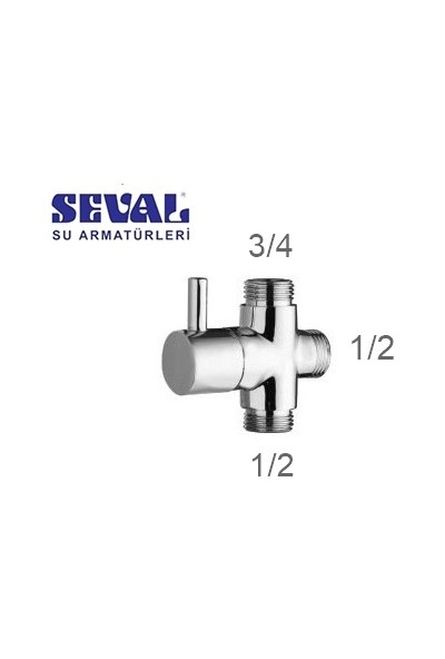 Yapıtaşı Robot Duş Seti Yönlendirici 3/4x1/2x1/2