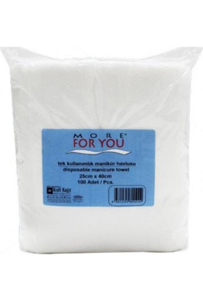 More For You Tek Kullanımlık Manikür Havlusu 100 Adet