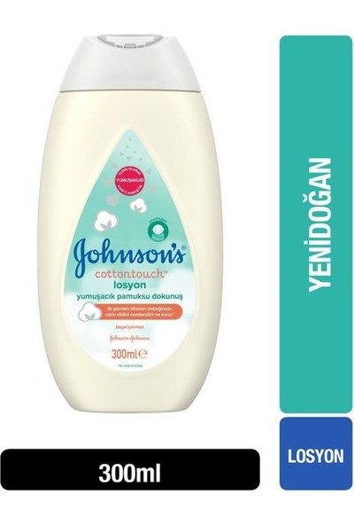 Johnson's Baby Cotton Touch Yenidoğan Bebek Losyonu 300ml Johnson's Baby Cotton Touch Yenidoğan Bebek Losyonu 300ml