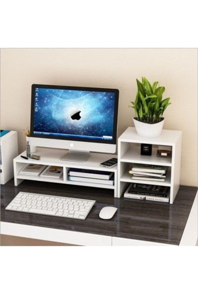 Beça Home Beyaz Bilgisayar Monitörü Yükseltici Ve 3 Katlı Masaüstü Raf Cnr005monıtör2lıbeyaz Beça Home Beyaz Bilgisayar Monitörü Yükseltici Ve 3 Katlı Masaüstü Raf Cnr005monıtör2lıbeyaz