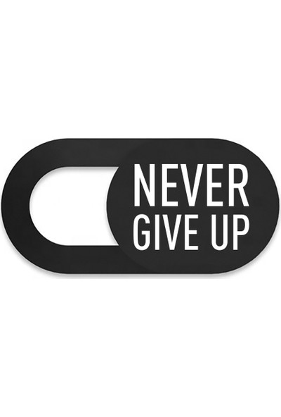 ThreeStep Pratik Web Kamera Kapatıcı Never Give Up - Webcam Cover Gizliliğiniz Için Güvenli Kullanım ThreeStep Pratik Web Kamera Kapatıcı Never Give Up - Webcam Cover Gizliliğiniz Için Güvenli Kullanım