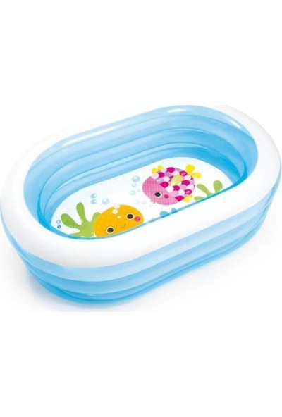 Intex Şeffaf Oval Havuz 163X107X46CM Intex Şeffaf Oval Havuz 163X107X46CM