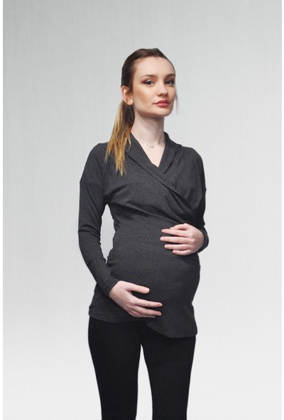 Merliyn Kruvaze Hamile Tshirt MR-189