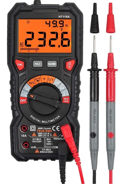 Alfa Habotest HT118A True Rms Dijital Multimetre Ac/dc Ncv Sıcaklık Diod Alfa Habotest HT118A True Rms Dijital Multimetre Ac/dc Ncv Sıcaklık Diod