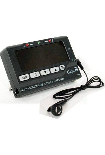 Cherub Dijital Metronom+ Akord Aleti, Siyah/beyaz, LCD Ek Cherub Dijital Metronom+ Akord Aleti, Siyah/beyaz, LCD Ek