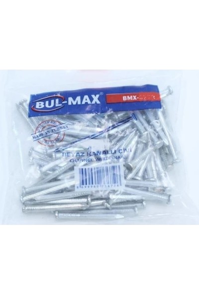 Bulmax Beyaz Kanallı Çivi 3*30 BMX-3771 Bulmax Beyaz Kanallı Çivi 3*30 BMX-3771