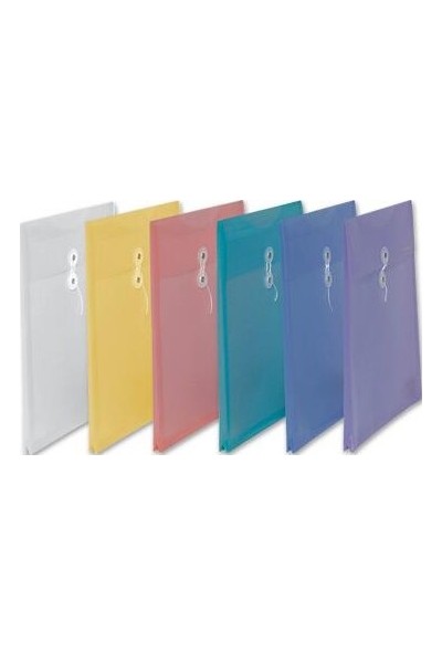 Comix Ipli Plastik Körüklü Evrak Zarfı 25.5 x 31 10 Adet