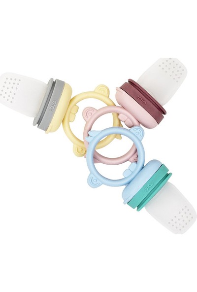 Oioi Püre Meyve - Sebze Süzgeci %100 Premium Silikon Sarı Gri