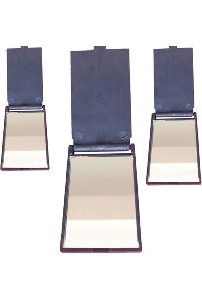 Joy And Toys No:02 Dikdötrgen (3 Adet) Cep Aynası Makyaj Aynası Tıraş Aynası