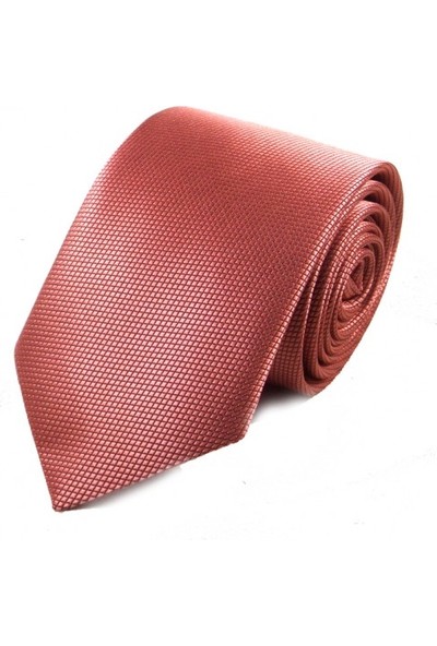 Sade Kravat Gül Kurusu Düz Kravat 3859