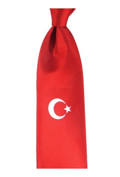 Sade Kravat Kırmızı Beyaz Ay Yıldızlı Türk Bayrağı Kravat 7506 Sade Kravat Kırmızı Beyaz Ay Yıldızlı Türk Bayrağı Kravat 7506