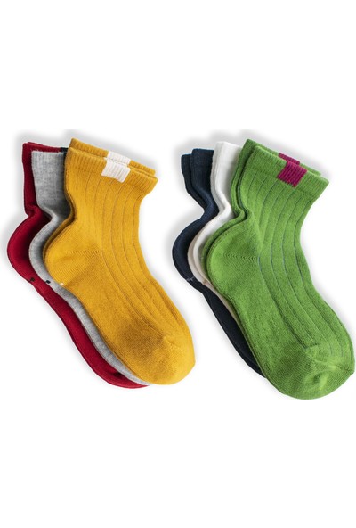 Belyy Socks Çocuk Renkli 6'lı Çorap Belyy Socks Çocuk Renkli 6'lı Çorap