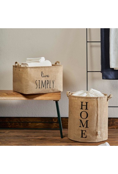 Ocean Home 2'li Jüt Sepet Set