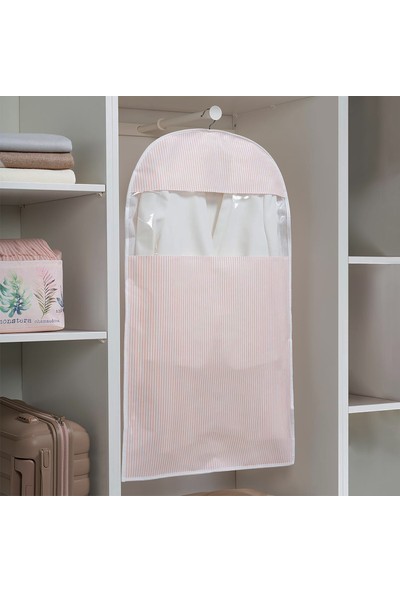 Ocean Home Pembe Çizgi Desen Elbise Kılıfı 60 x 100