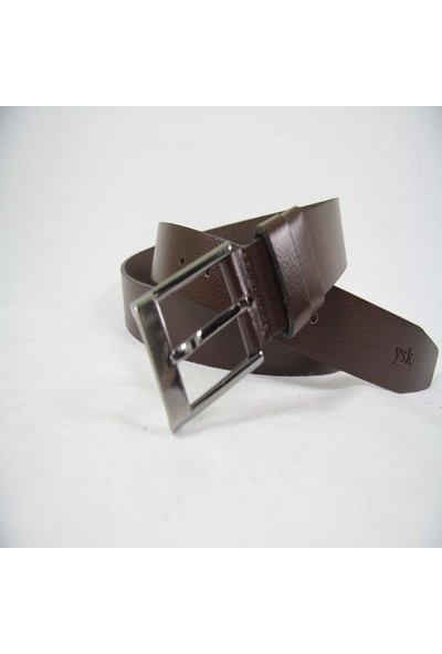 Ysk Derimine Deri 3,5cm Desensiz Acı Kahve Renk Erkek Kemer Ysk Derimine Deri 3,5cm Desensiz Acı Kahve Renk Erkek Kemer