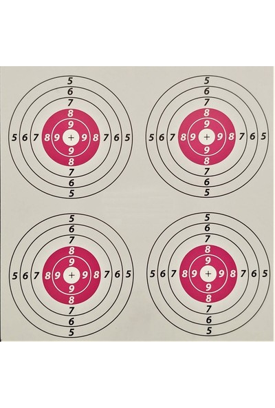 Halilav 14X14 4 Lü Hedef Kağıdı (100 Lü) Halilav 14X14 4 Lü Hedef Kağıdı (100 Lü)
