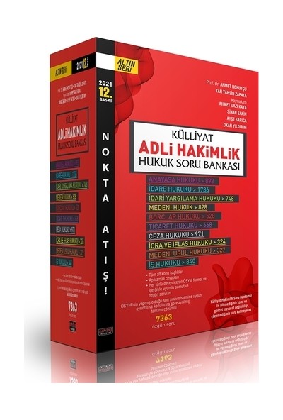 Külliyat Adli Hakimlik Modüler Soru Bankası Nokta Atış Seti Külliyat Adli Hakimlik Modüler Soru Bankası Nokta Atış Seti
