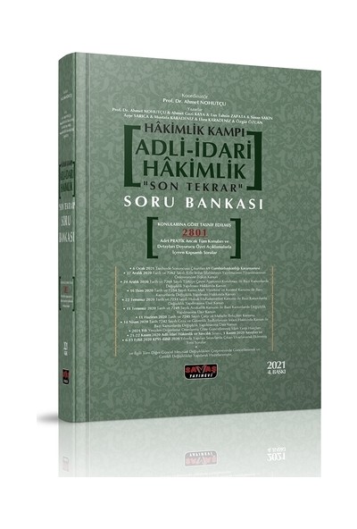 Hakimlik Kampı Adli-İdari Hakimlik Son Tekrar Soru Bankası Hakimlik Kampı Adli-İdari Hakimlik Son Tekrar Soru Bankası
