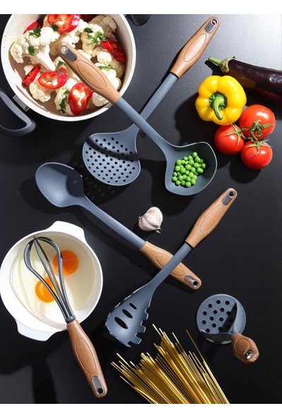 Okyanus Home Wooden - Ahşap Saplı 5 Parça Kepçe Seti Okyanus Home Wooden - Ahşap Saplı 5 Parça Kepçe Seti