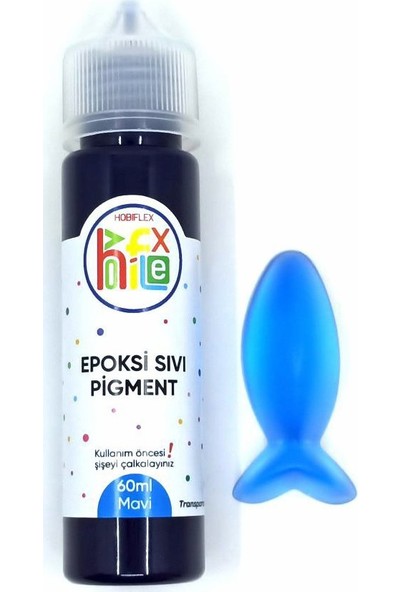Hobiflex Sıvı Pigment Boya Transparan 60 ml Mavi Hobiflex Sıvı Pigment Boya Transparan 60 ml Mavi