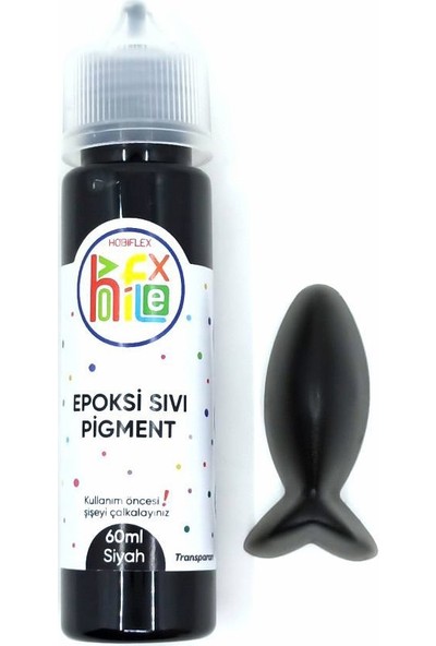 Hobiflex Epoksi Reçine Bazlı Sıvı Pigment Boya Transparan 60 ml Siyah Hobiflex Epoksi Reçine Bazlı Sıvı Pigment Boya Transparan 60 ml Siyah