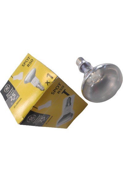 General R50 E14 25 Watt Reflektör Spot Ampulu General R50 E14 25 Watt Reflektör Spot Ampulu