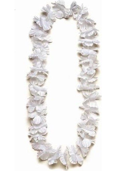 Pandoli Hawaii Boyun Çelengi Havai Partisi Çiçekli Kolye Beyaz Renk Pandoli Hawaii Boyun Çelengi Havai Partisi Çiçekli Kolye Beyaz Renk