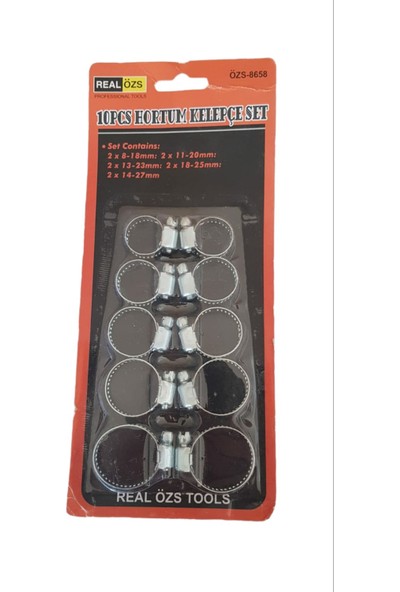 Real Özs Hortum Kelepçe Seti 10 Parça