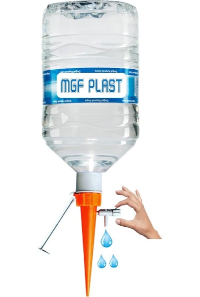 Mgf Plast 5lt. Pet Şişe Çiçek ve Saksı Damla Sulama Aparatı Otomatik Ayar Vanalı 1 Adet Mgf Plast 5lt. Pet Şişe Çiçek ve Saksı Damla Sulama Aparatı Otomatik Ayar Vanalı 1 Adet