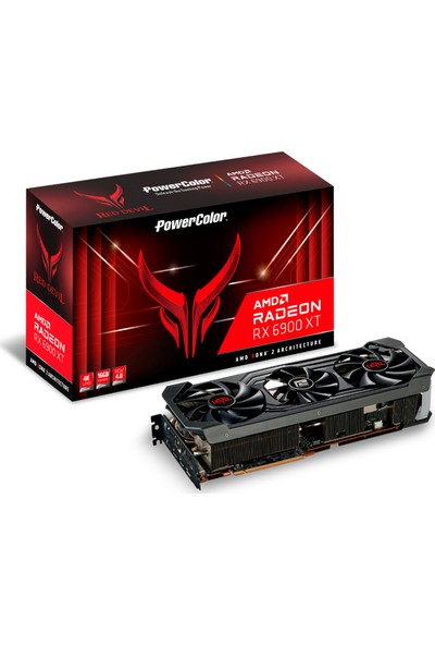 Powercolor Red Devil RX6900XT 16GB 256BIT Gddr6 Dx-12 Pcı Express 4.0 Ekran Kartı (Axrx 6900XT 16GBD6-3DHE/OC) Powercolor Red Devil RX6900XT 16GB 256BIT Gddr6 Dx-12 Pcı Express 4.0 Ekran Kartı (Axrx 6900XT 16GBD6-3DHE/OC)
