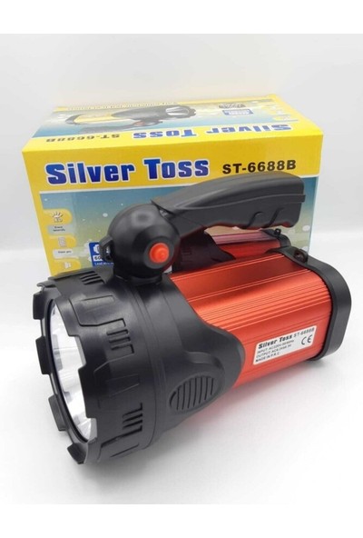 Silver Toss ST-6688B 10 Watt + 28 Smd Led'li Işıldaklı Projektör Silver Toss ST-6688B 10 Watt + 28 Smd Led'li Işıldaklı Projektör