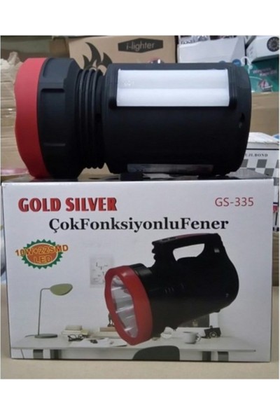 Gold Silver GS-335 10 Watt + 22 Smd Led'li Işıldaklı Projektör Gold Silver GS-335 10 Watt + 22 Smd Led'li Işıldaklı Projektör